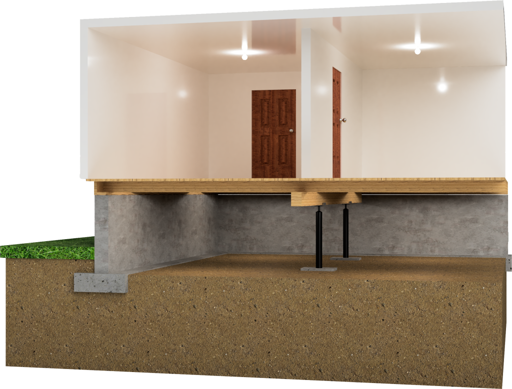 Crawl Space Support Beams | Fix Sagging Floors & Joists